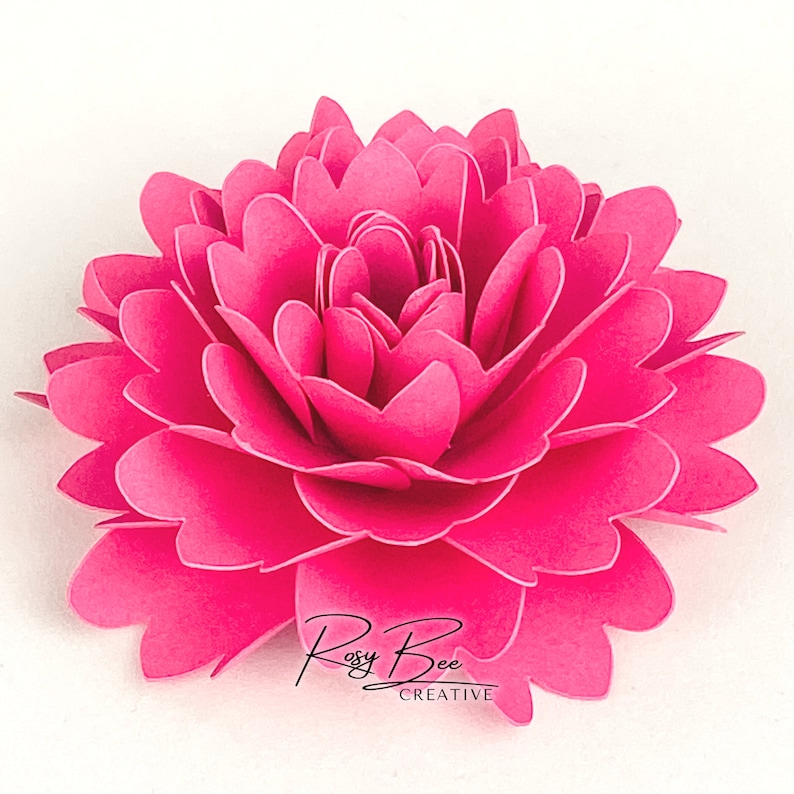 Avery Paper Flower | Paper Flower Tutorial | Paper Flower Template ...