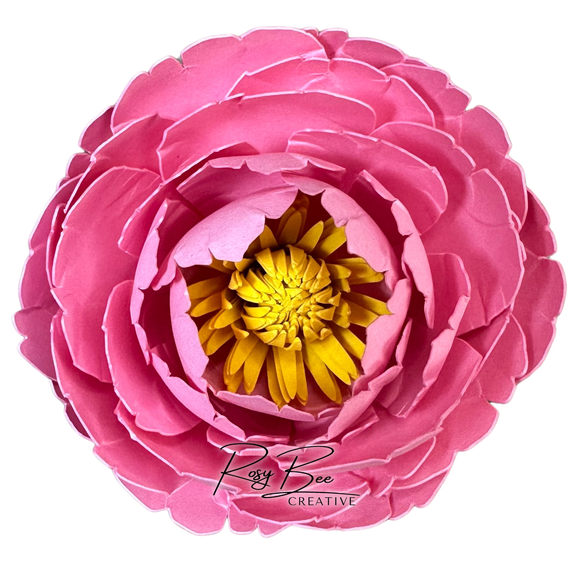 Peony Paper Flower | Paper Flower Tutorial | Paper Flower Template ...