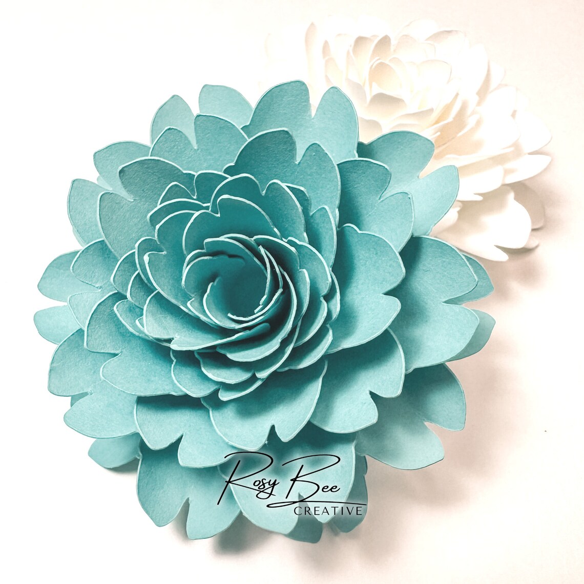 Isabella Paper Flower | Paper Flower Tutorial | Paper Flower Template ...