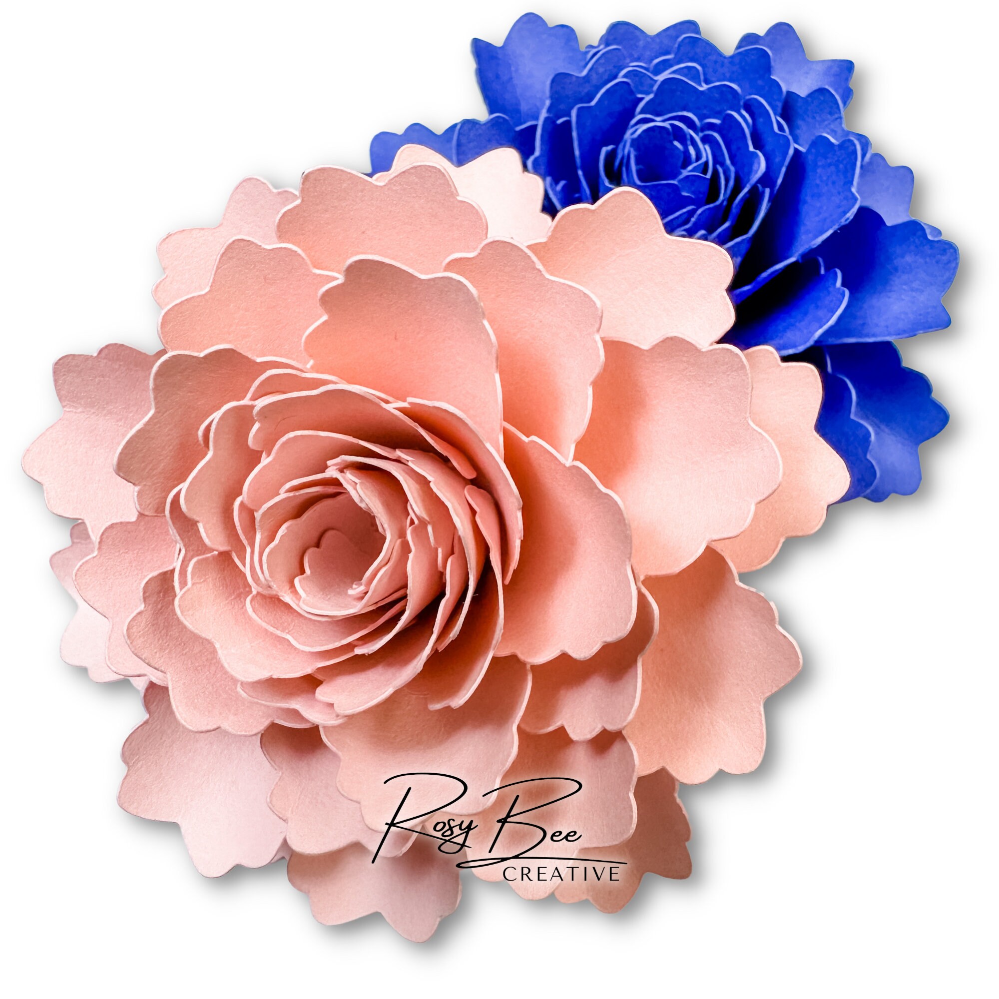 Vivian Paper Flower Paper Flower Tutorial Paper Flower Template DIY ...