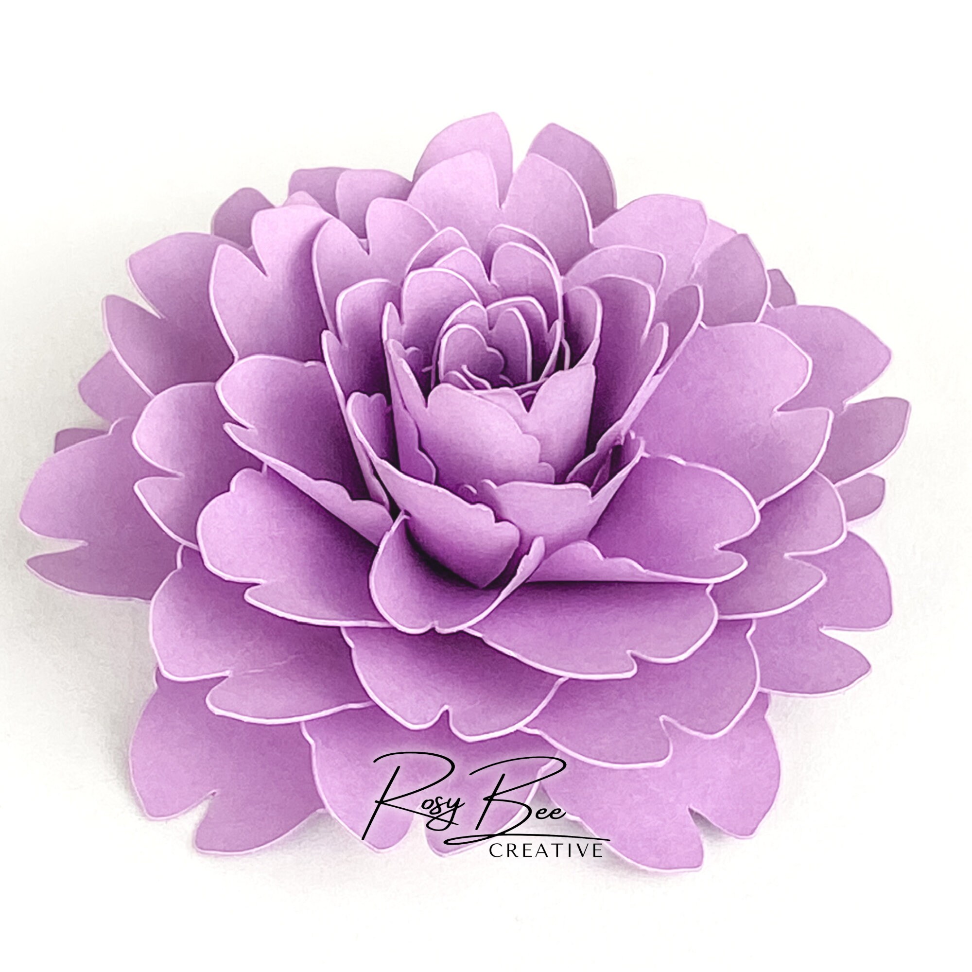 Isabella Paper Flower | Paper Flower Tutorial | Paper Flower Template ...
