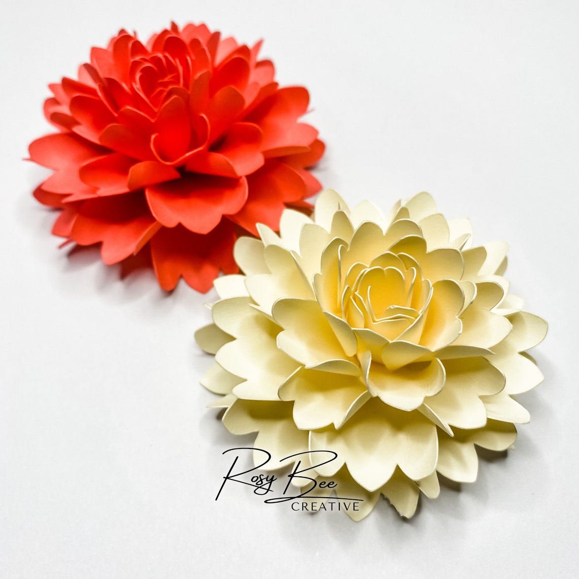 Avery Paper Flower Paper Flower Tutorial Paper Flower Template DIY ...