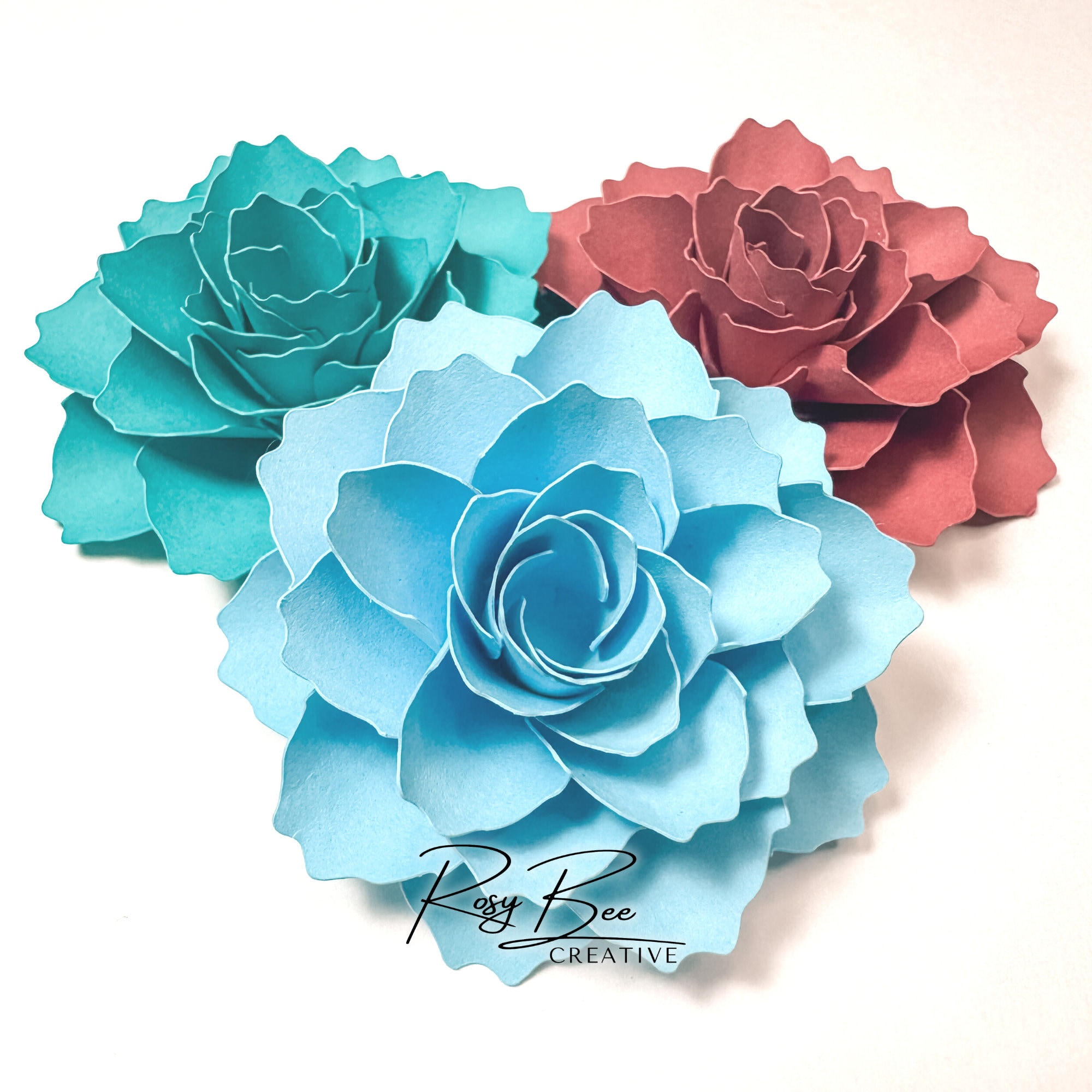 Clare Paper Flower Paper Flower Tutorial Paper Flower Template DIY ...