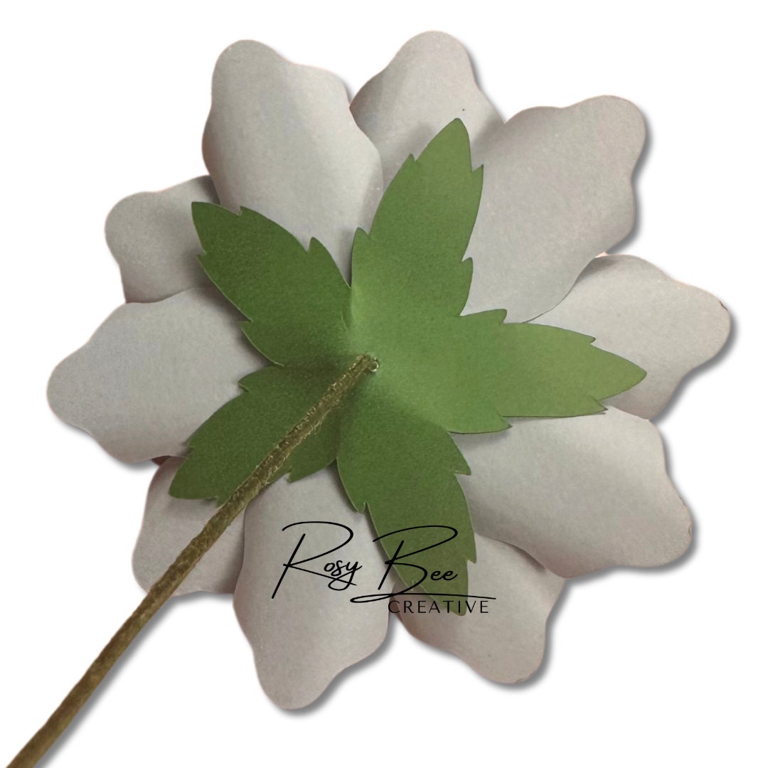 Paper Flower Sepal SVG Templates | Sepal Leaves SVG | Stemming Base ...