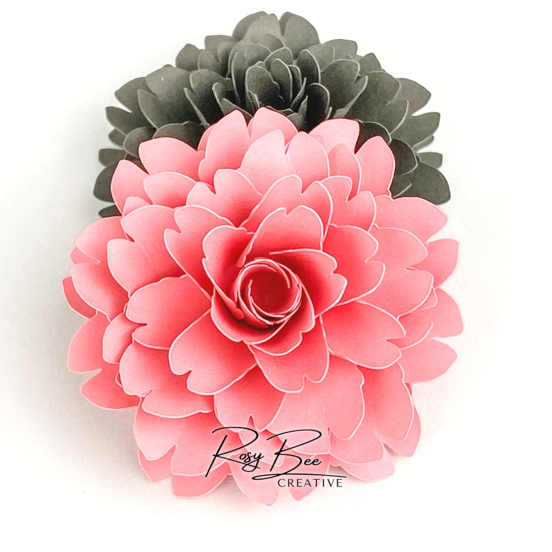Isabella Paper Flower | Paper Flower Tutorial | Paper Flower Template ...