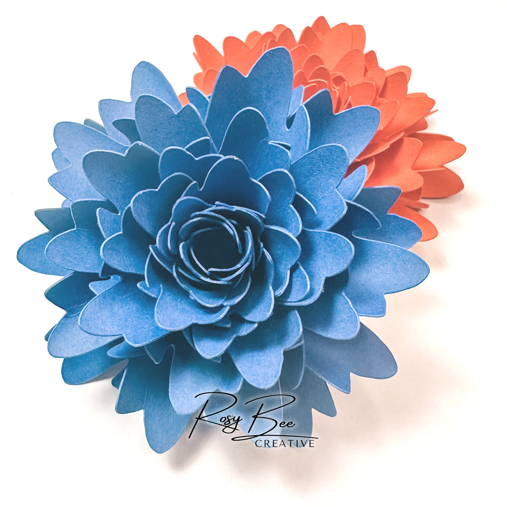 Lydia Paper Flower Paper Flower Tutorial Paper Flower Template DIY ...