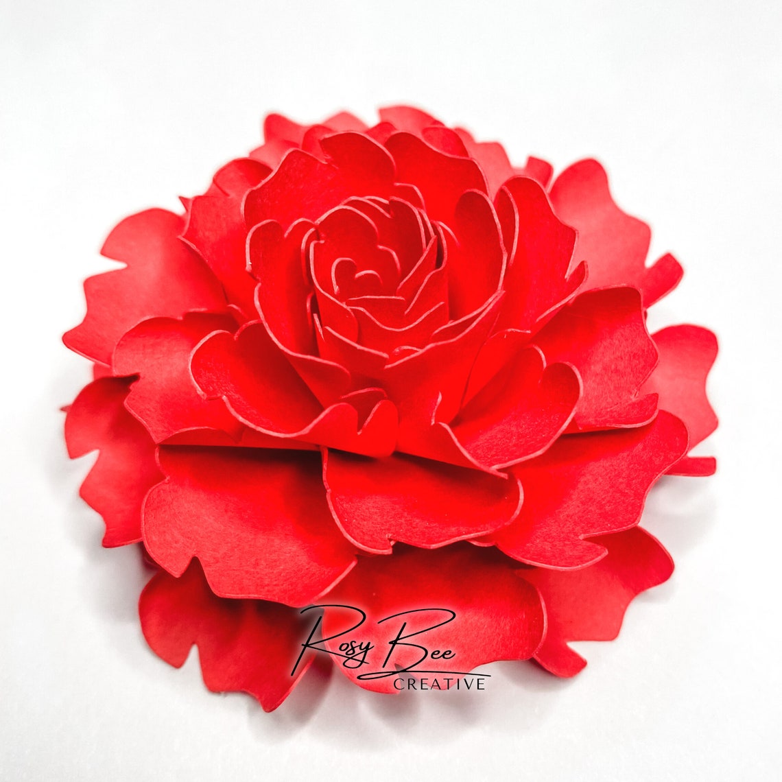 Chloe Paper Flower Paper Flower Tutorial Paper Flower - Etsy
