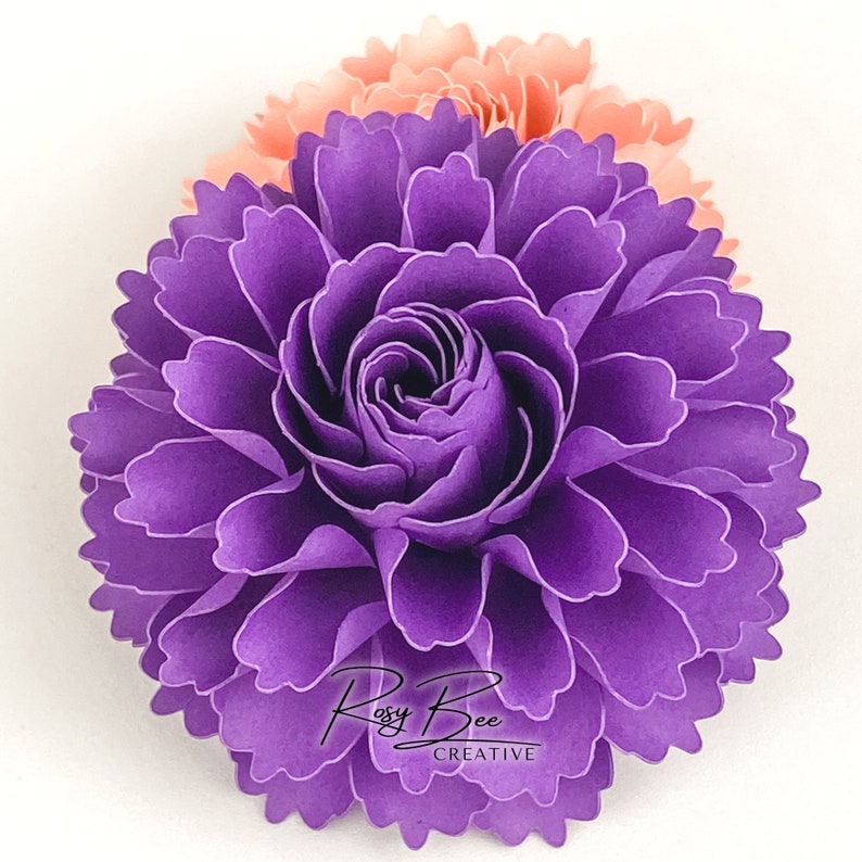 Sophia Paper Flower Paper Flower Tutorial Paper Flower - Etsy