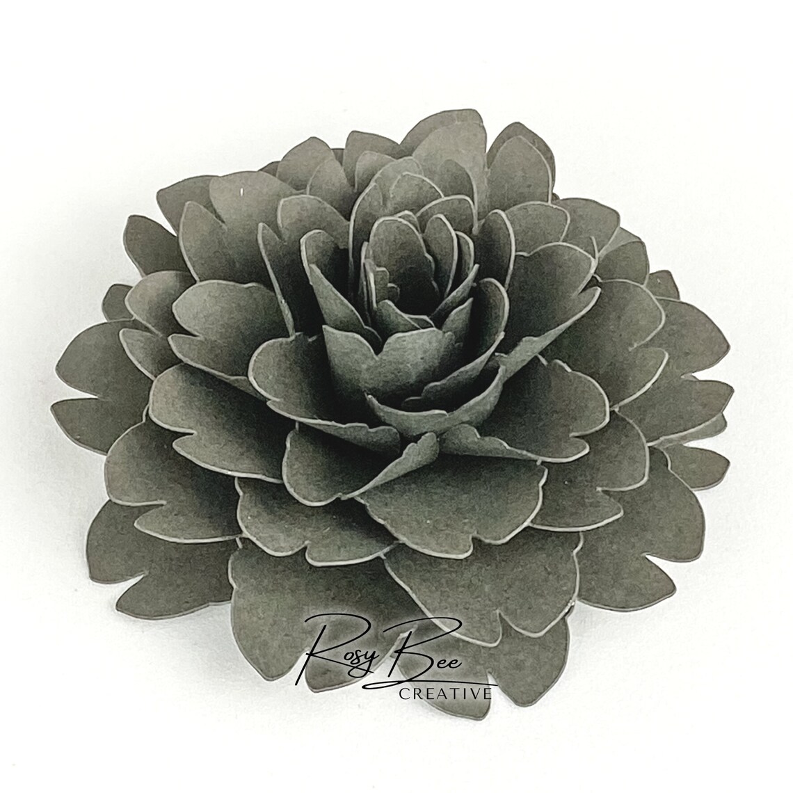 Isabella Paper Flower | Paper Flower Tutorial | Paper Flower Template ...