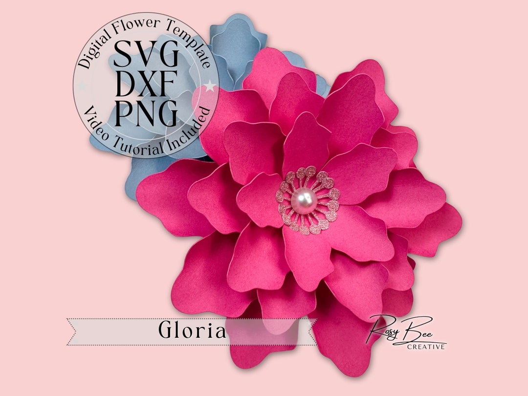Gloria Paper Flower | Christmas Paper Flower | Paper Flower Template ...