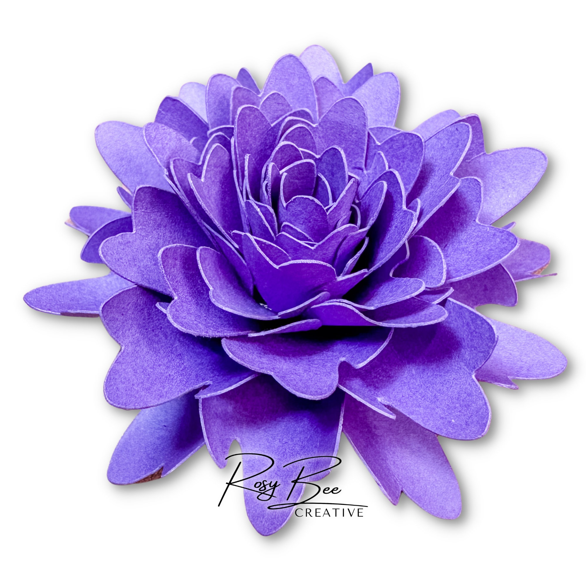 Lydia Paper Flower Paper Flower Tutorial Paper Flower Template DIY ...