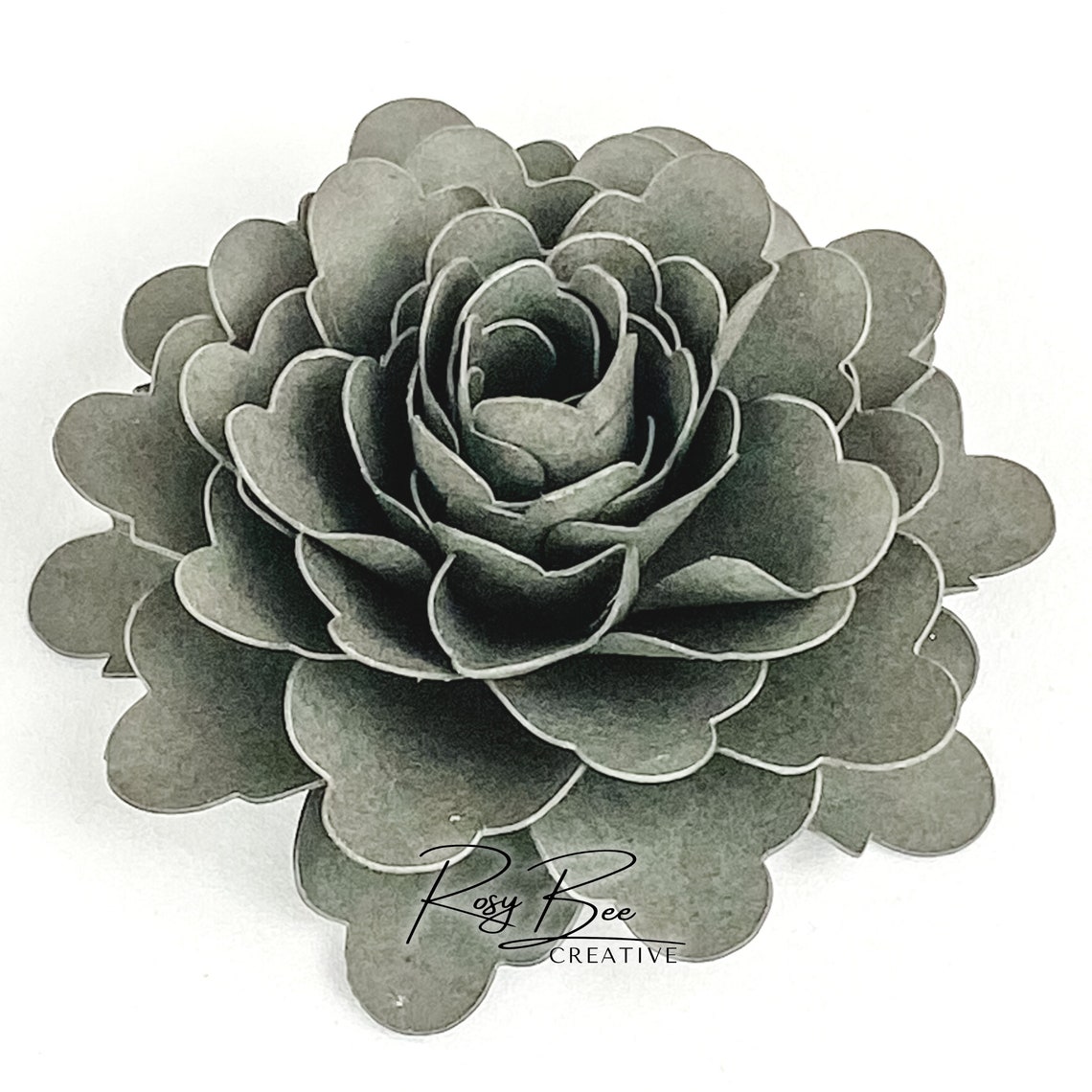 Ella Paper Flower | Paper Flower Tutorial | Paper Flower Template | DIY ...