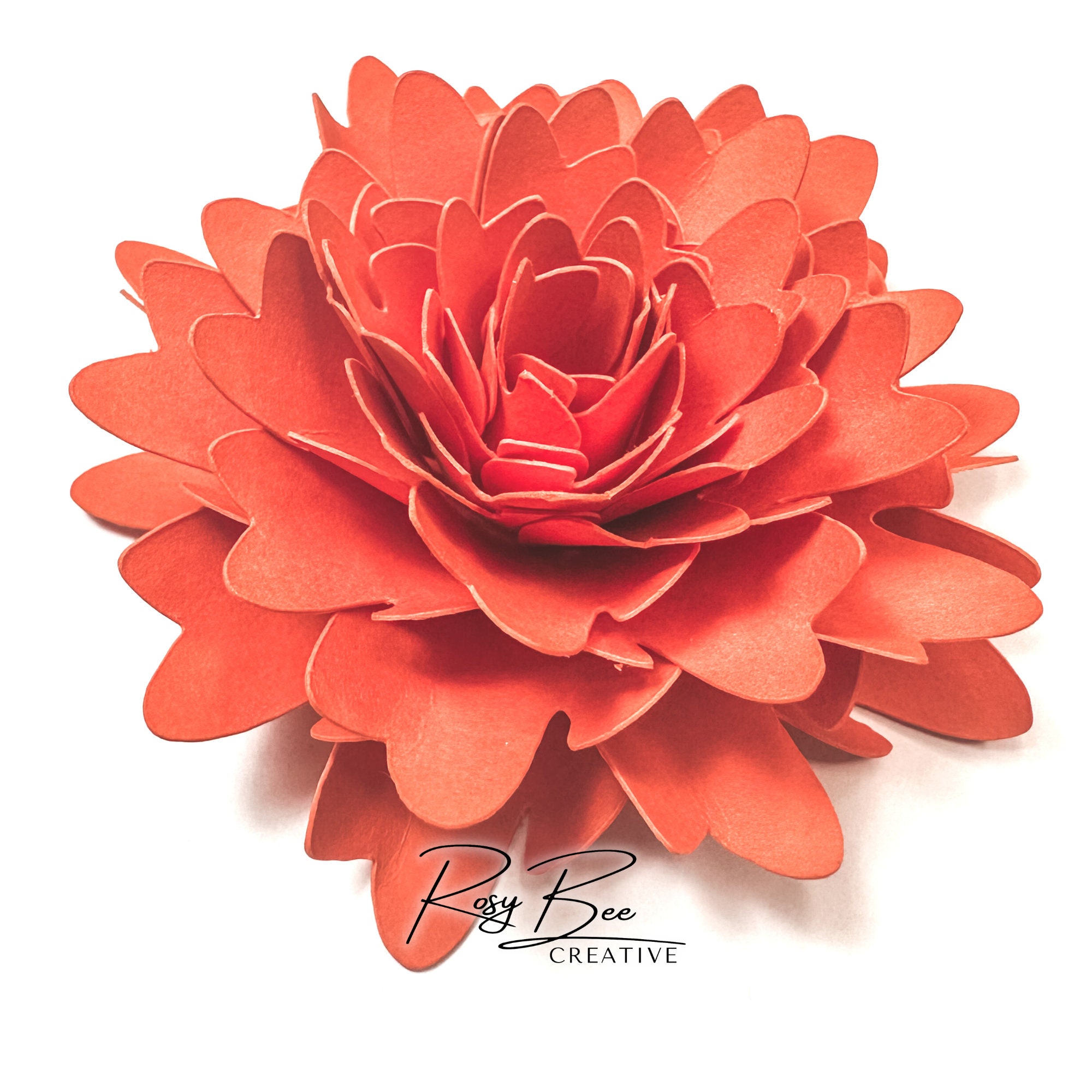 Lydia Paper Flower Paper Flower Tutorial Paper Flower Template DIY ...