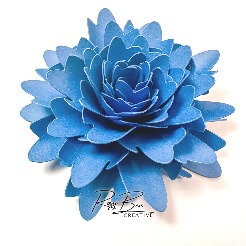 Lydia Paper Flower Paper Flower Tutorial Paper Flower Template DIY ...