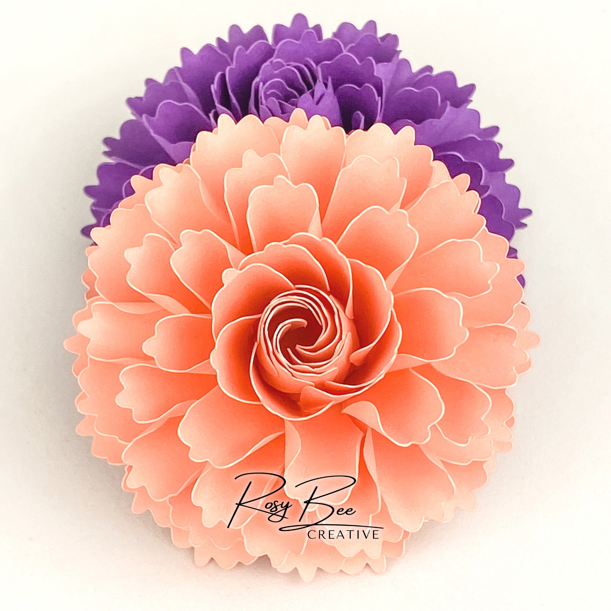 Bundle Pack Paper Flowers Paper Flower Tutorial Paper Flower Template ...