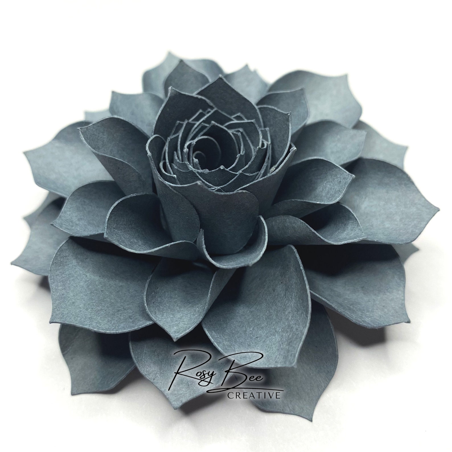 Mia Paper Flower | Paper Flower Tutorial | Paper Flower Template | DIY ...