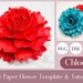 Chloe Paper Flower Paper Flower Tutorial Paper Flower - Etsy