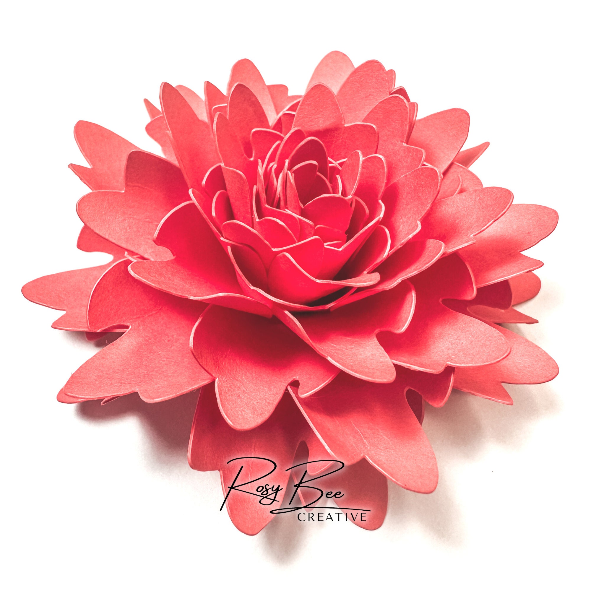 Lydia Paper Flower Paper Flower Tutorial Paper Flower Template DIY ...