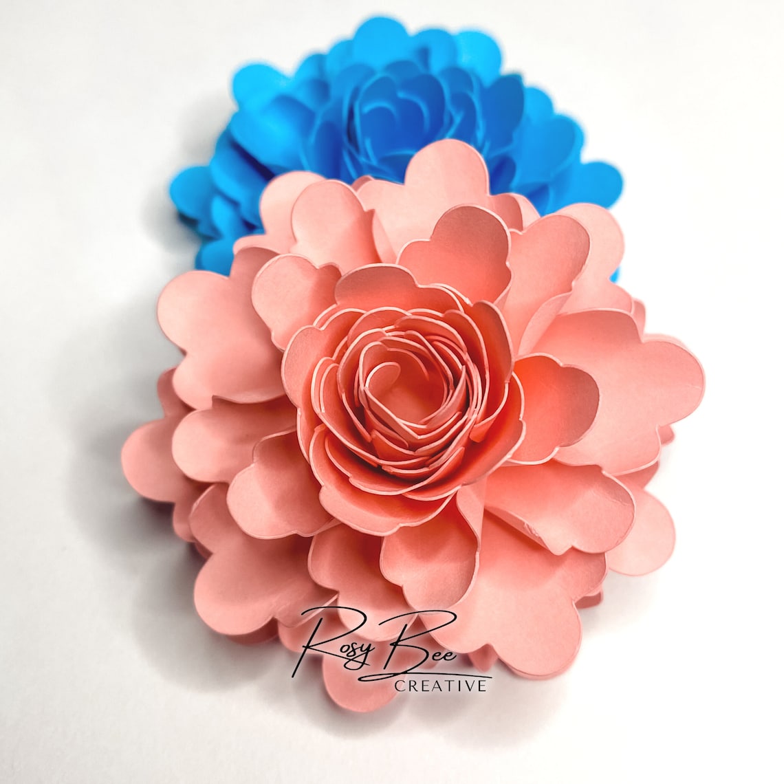 Ella Paper Flower | Paper Flower Tutorial | Paper Flower Template | DIY ...