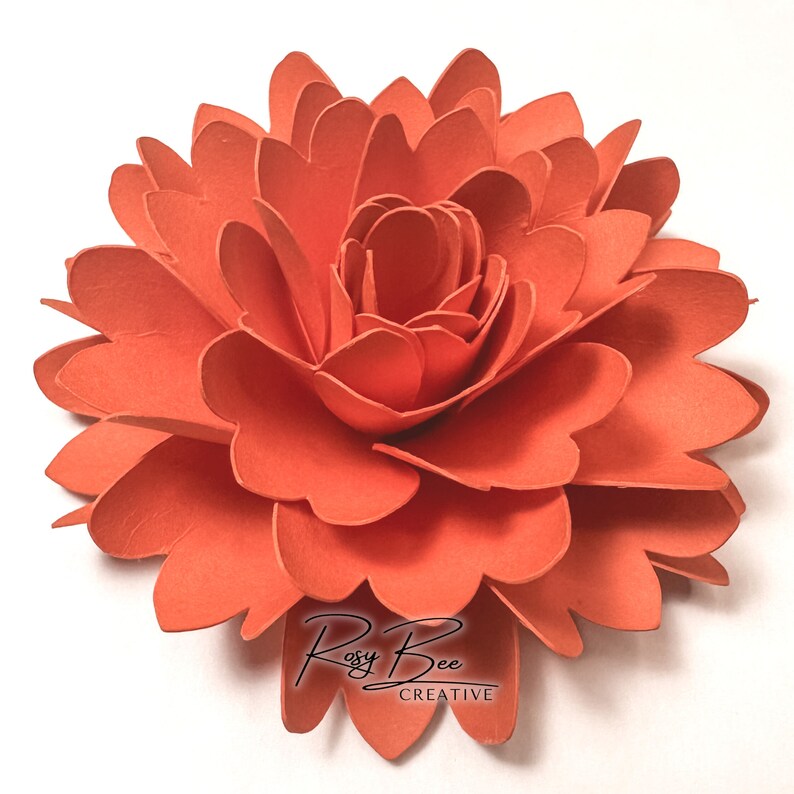 Avery Paper Flower Paper Flower Tutorial Paper Flower Template DIY ...