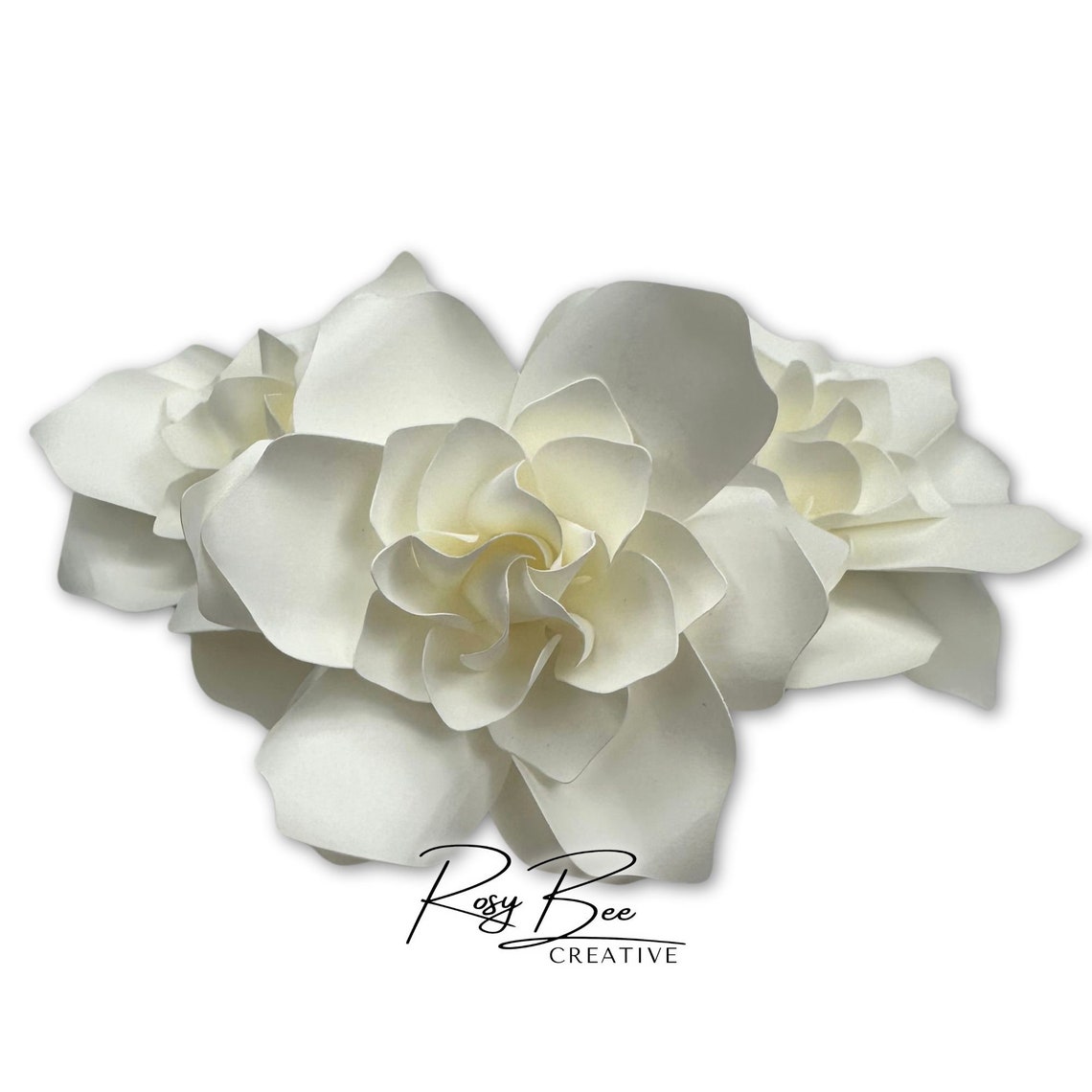 Gardenia Paper Flower | Paper Flower Tutorial | Paper Flower Template ...