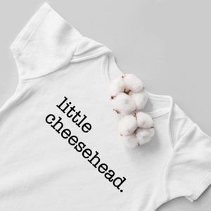 Little Cheesehead Baby Onesie® | Custom Green Bay Baby Outfit | Packers ...