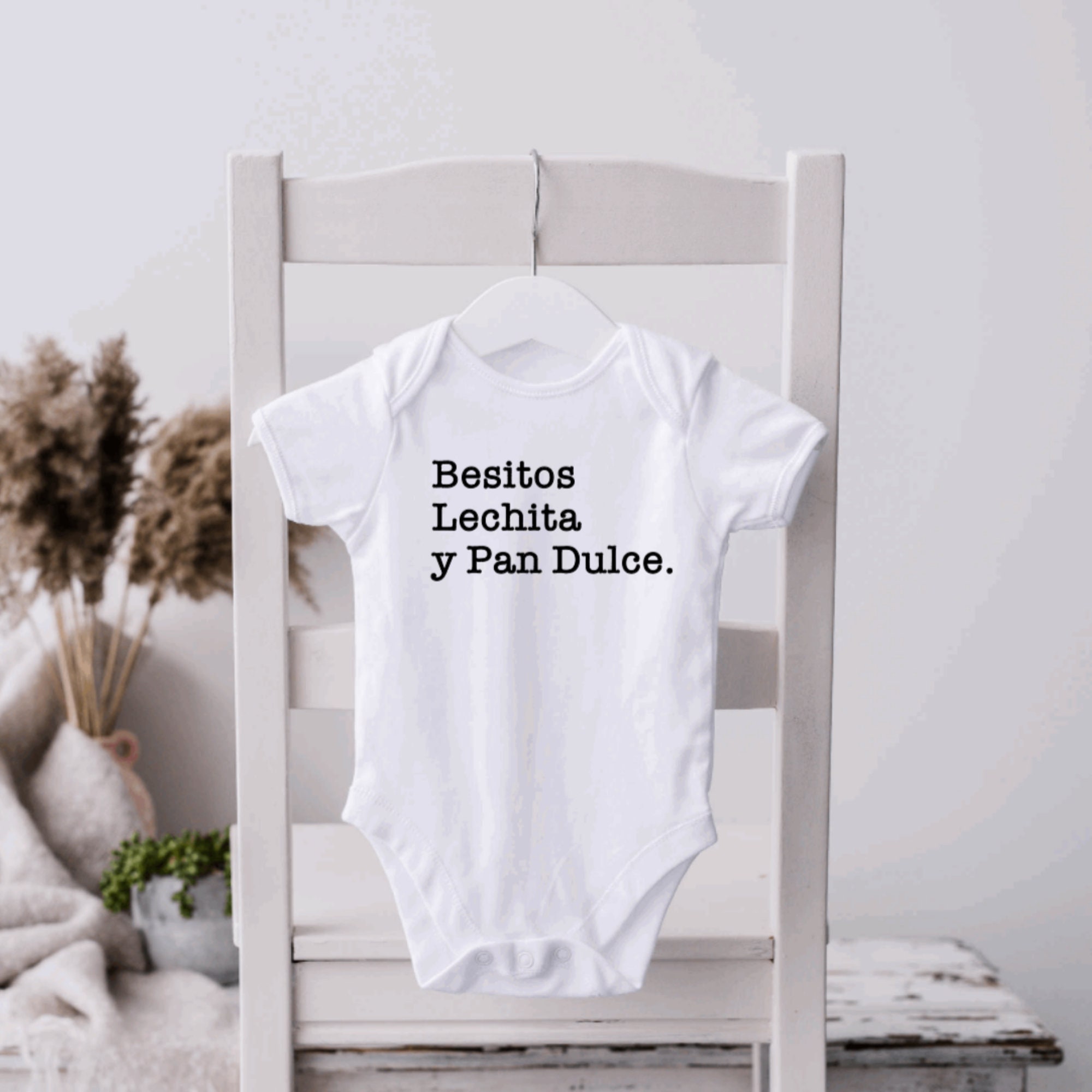Besitos Lechita Y Pan Dulce Baby Onesie® Spanish Baby - Etsy