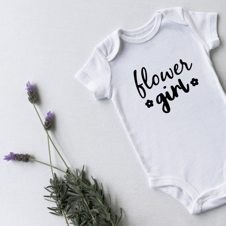 Flower Girl Baby Onesie® Flower Girl Proposal Custom - Etsy