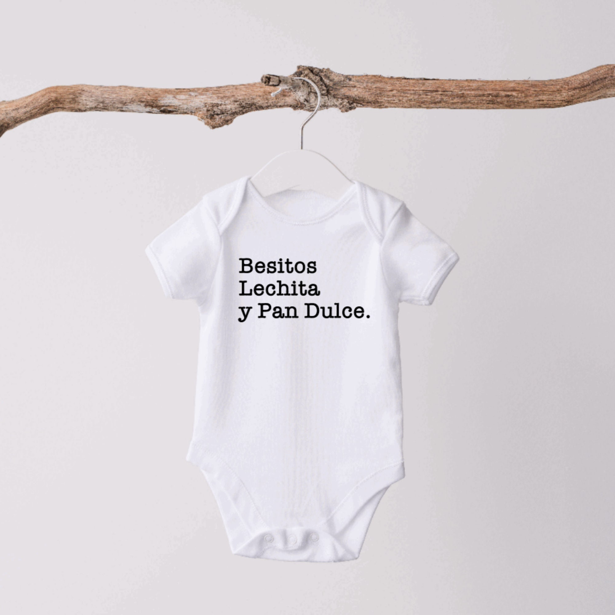 Besitos Lechita Y Pan Dulce Baby Onesie® Spanish Baby - Etsy