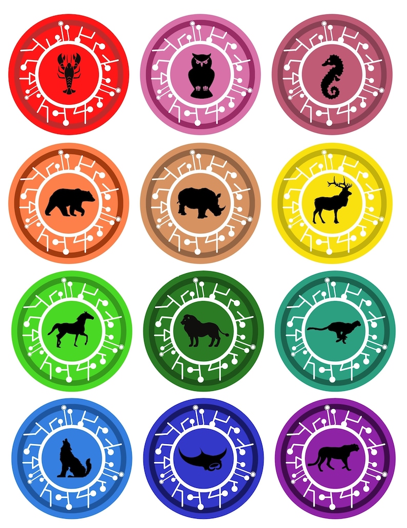 Set of 48 creature Power Discs inspired - Etsy