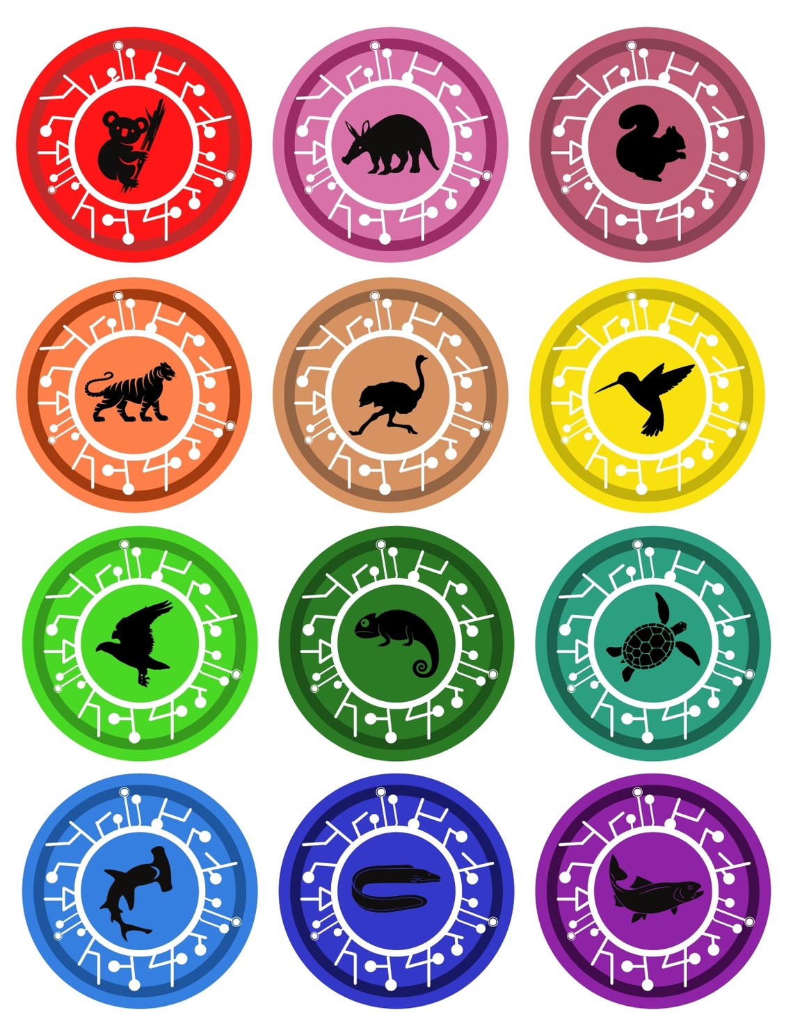 Set of 48 creature Power Discs inspired - Etsy