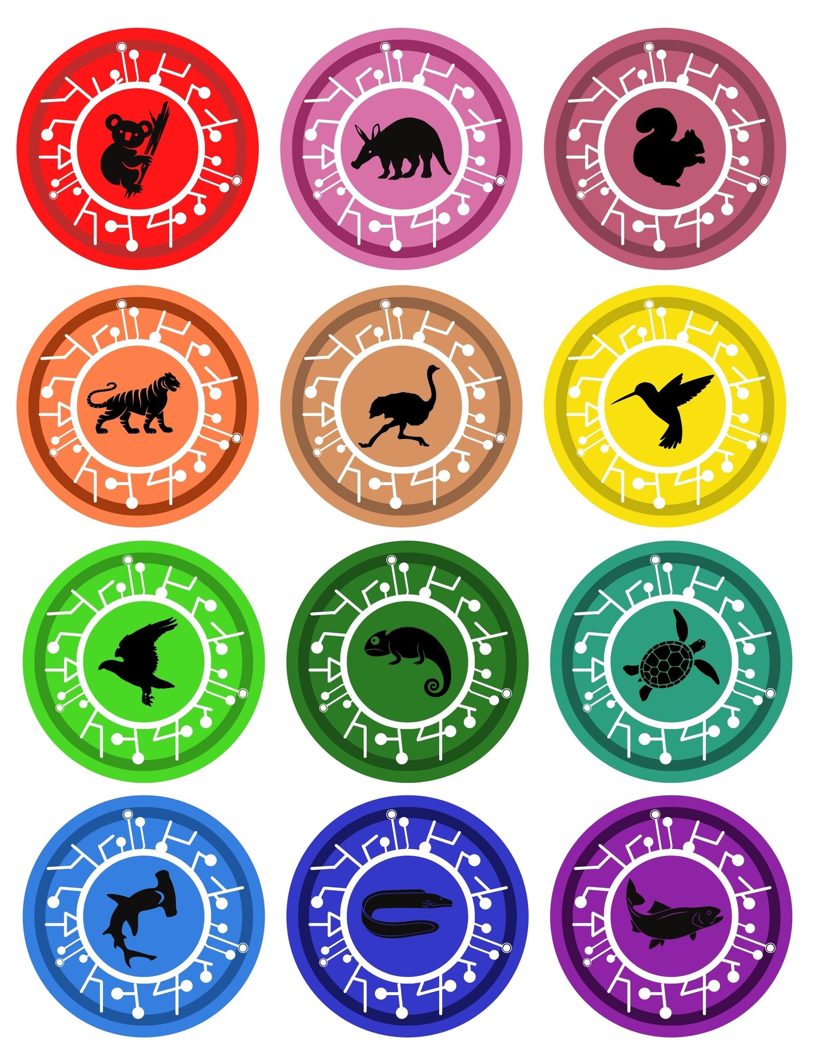Set of 48 creature Power Discs inspired - Etsy