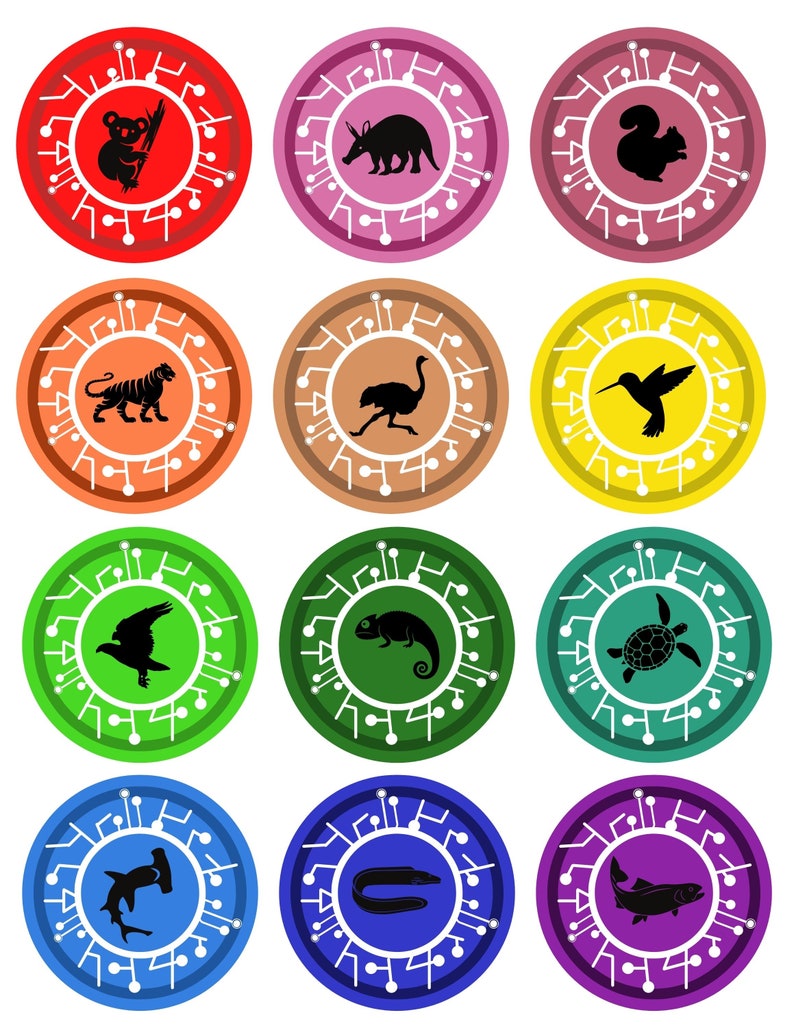 Set of 48 creature Power Discs inspired - Etsy
