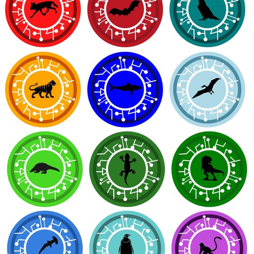 Set of 48 creature Power Discs inspired - Etsy