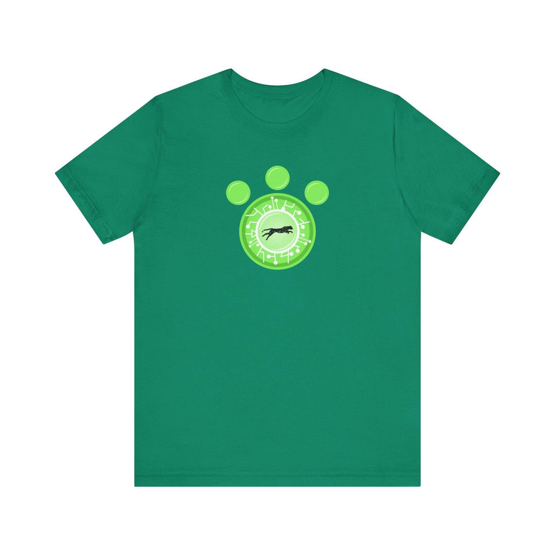 ADULT Sizes - Green Cheetah Creature Power Disc - Unisex Jersey Short ...