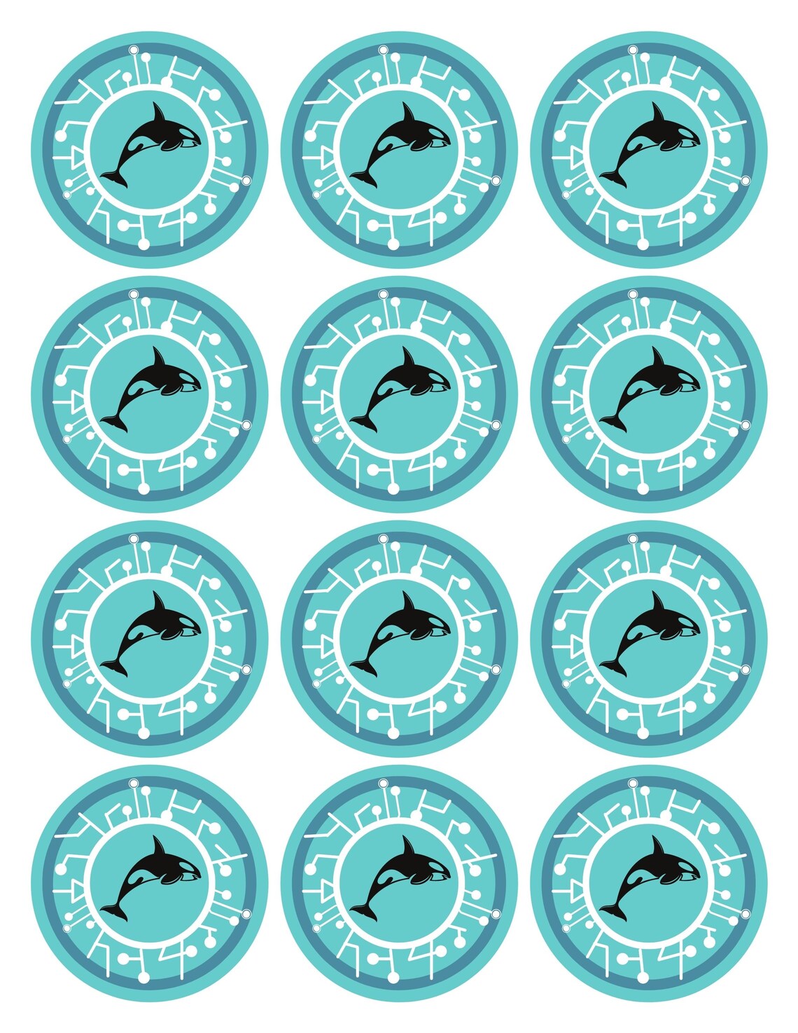 Custom Orca creature Power Discs inspired | Etsy