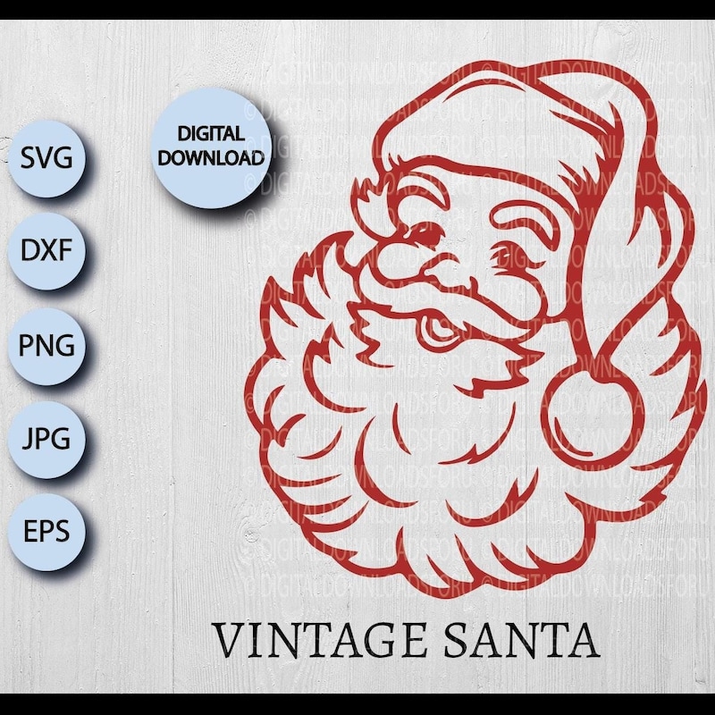 Santa Labels Custom Svg - Etsy
