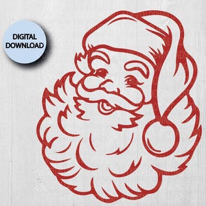 Vintage Santa Svg, Father Christmas, Santa Claus, Instant, Download ...