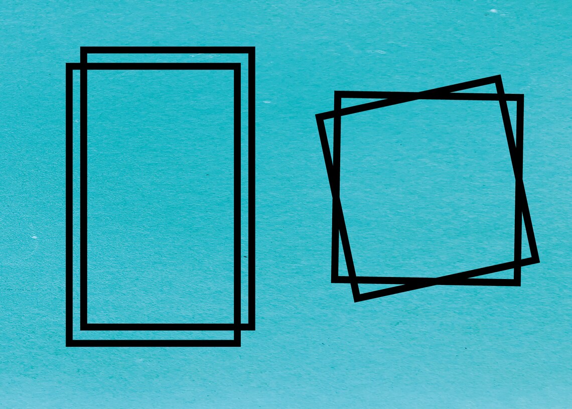 SVG Square Frame Double Frame SVG Double Square Frame SVG - Etsy