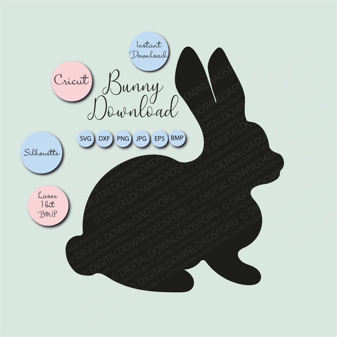 Easter Bunny, Rabbit, Bunny Cut File, Instant Digital Download, Cute ...
