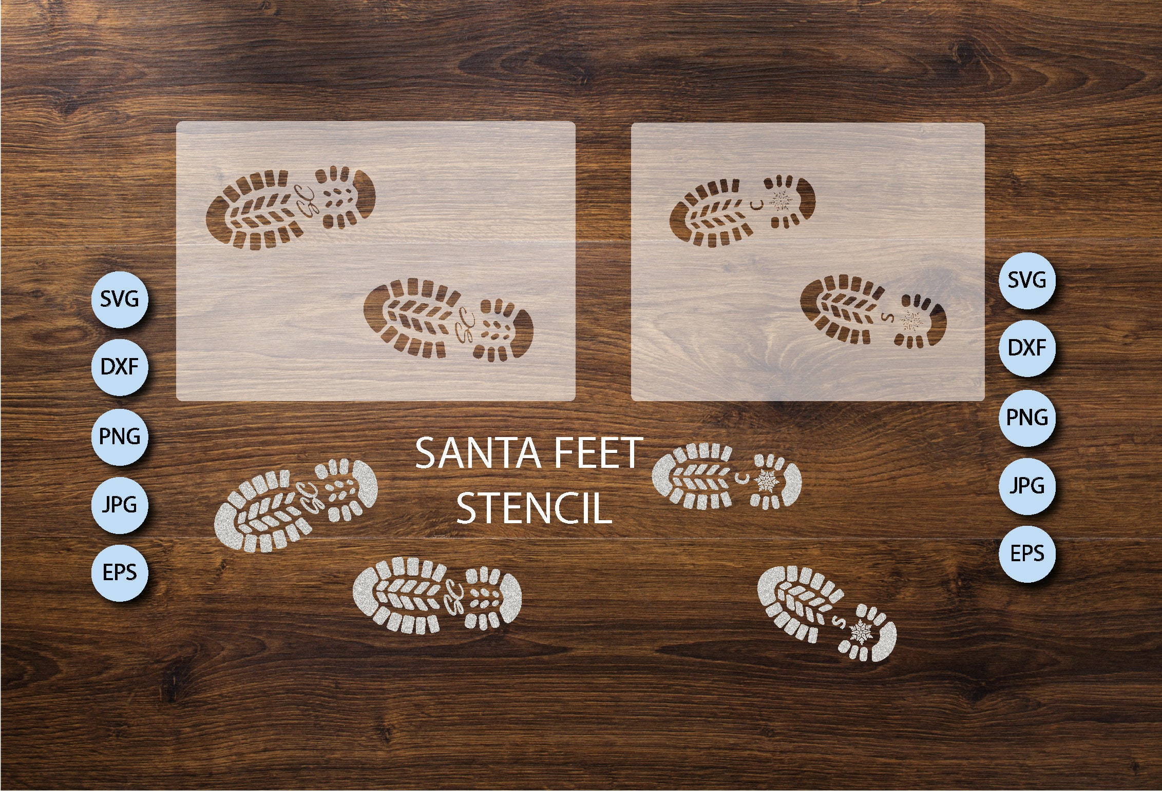 Printable Santa Feet