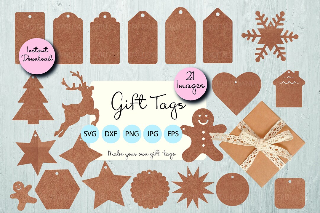 Gift Tag Svg, Christmas Gift Tags, Instant Download, Christmas Tags ...