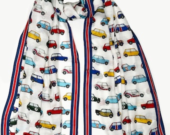 Vintage Gucci Silk Scarf Antique Car Automotive Design Scarf Neckwear ...
