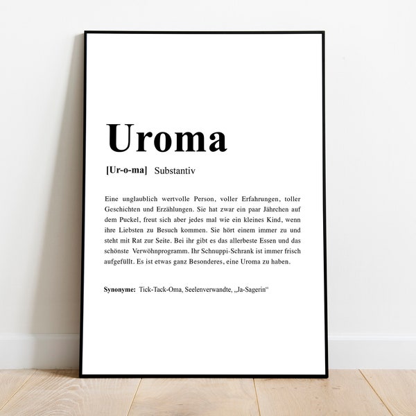 Uroma Definition - Etsy