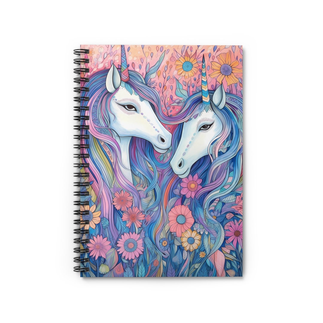 Unicorn Spiral Notebook/unicorn Notebook/unicorn Journal - Etsy