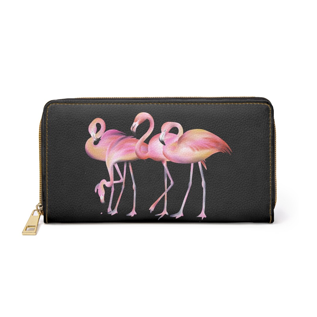 Flamingo Zipper Wallet/flamingo/womens Wallets/wallets - Etsy