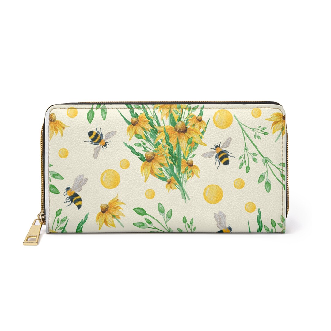 Bee Zipper Wallet - Etsy