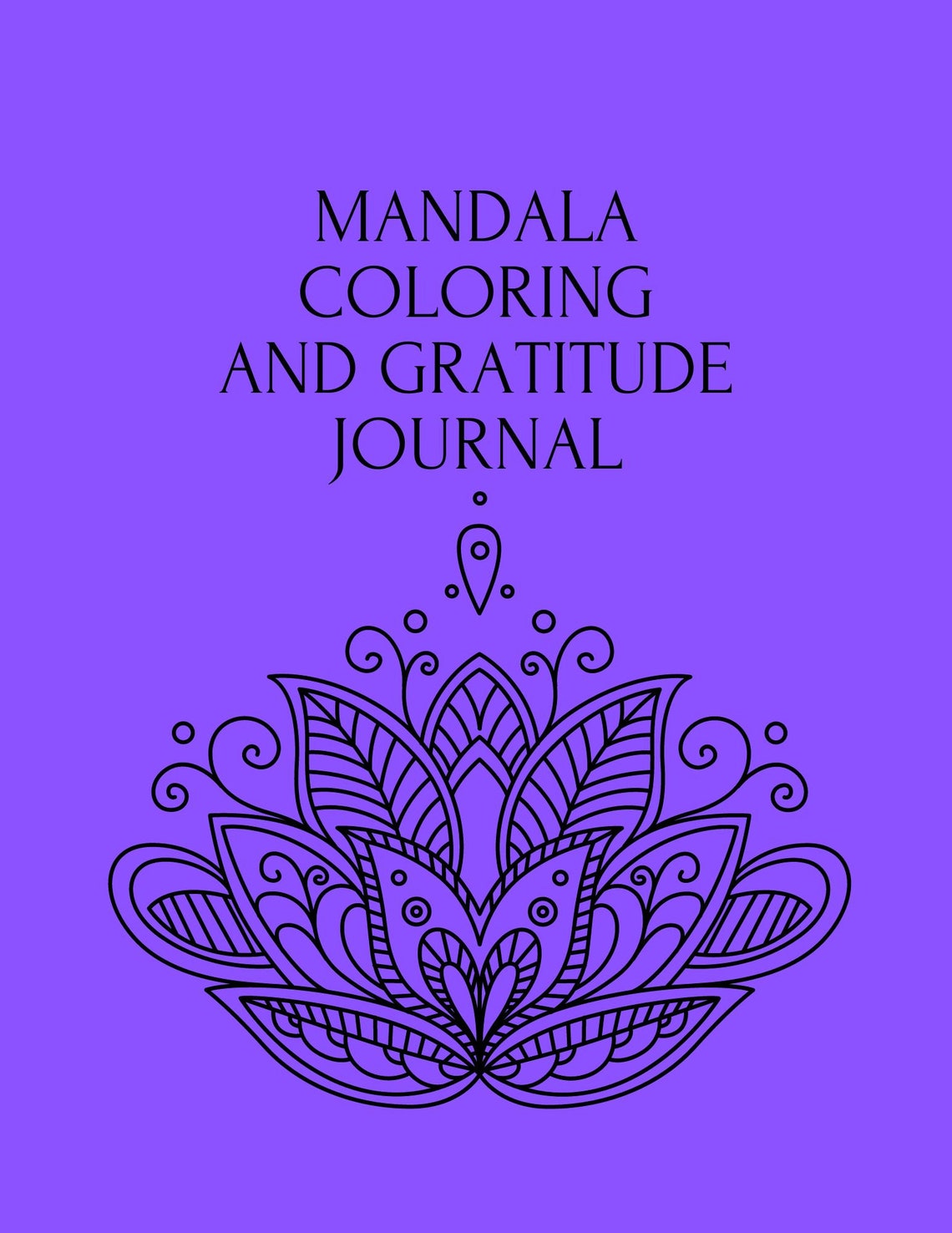 Mandala Coloring and Gratitude Journal/mandala/adult Coloring - Etsy