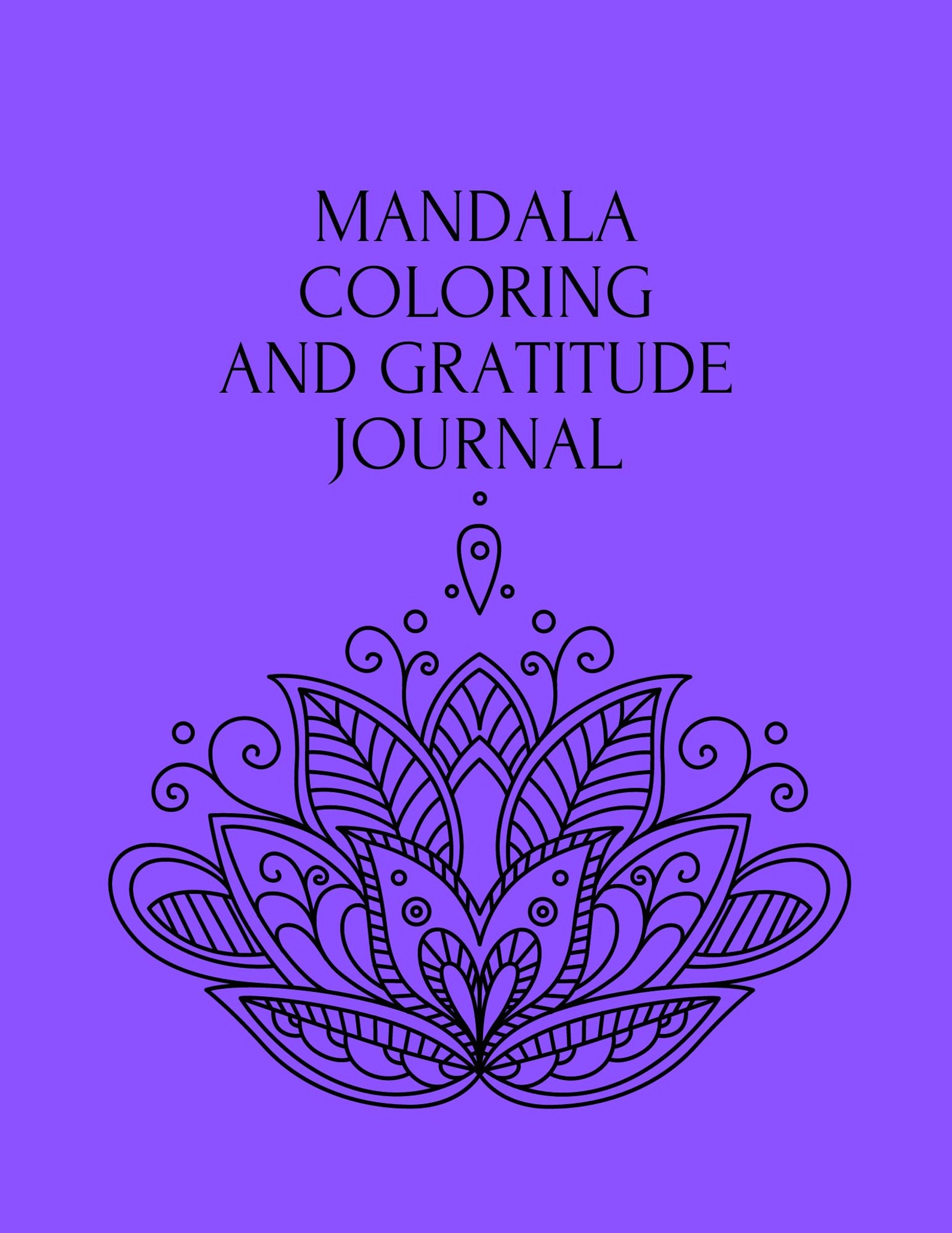 Mandala Coloring and Gratitude Journal/mandala/adult Coloring Book ...