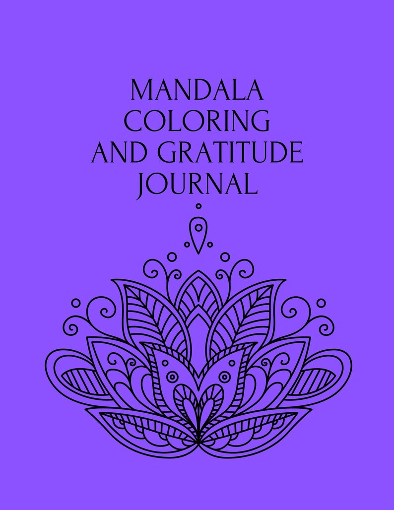 Mandala Coloring Gratitude Journal: Daily Prompts & Inspiration - Etsy